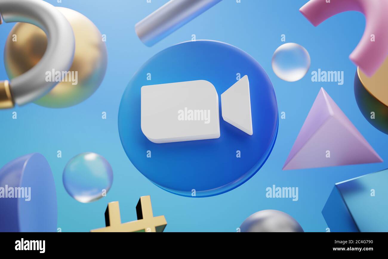 Zoom logo hi-res stock photography and images - Alamy