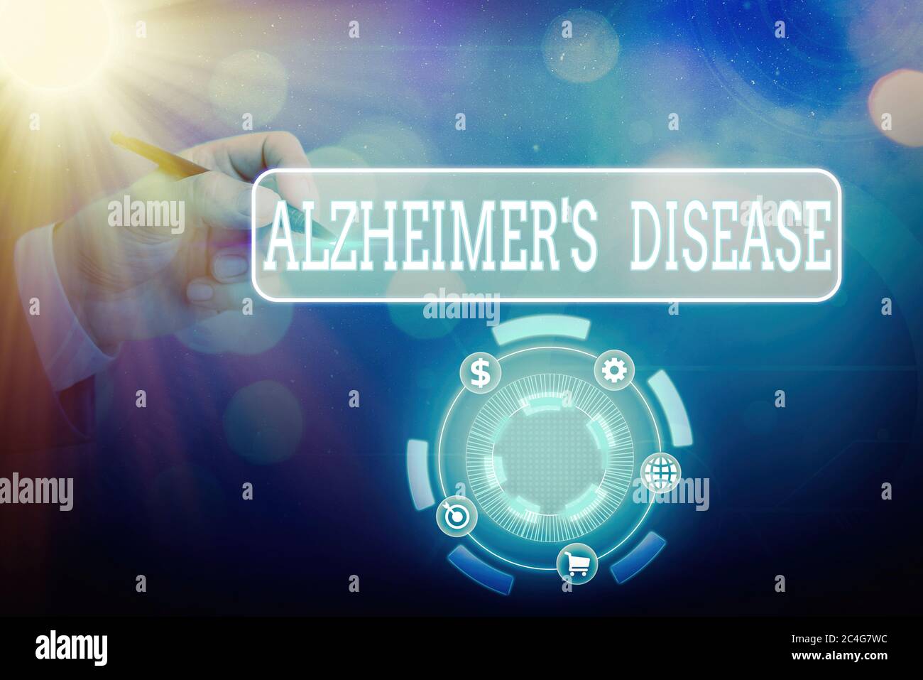 Text sign showing Alzheimers Disease. Business photo text irreversible ...