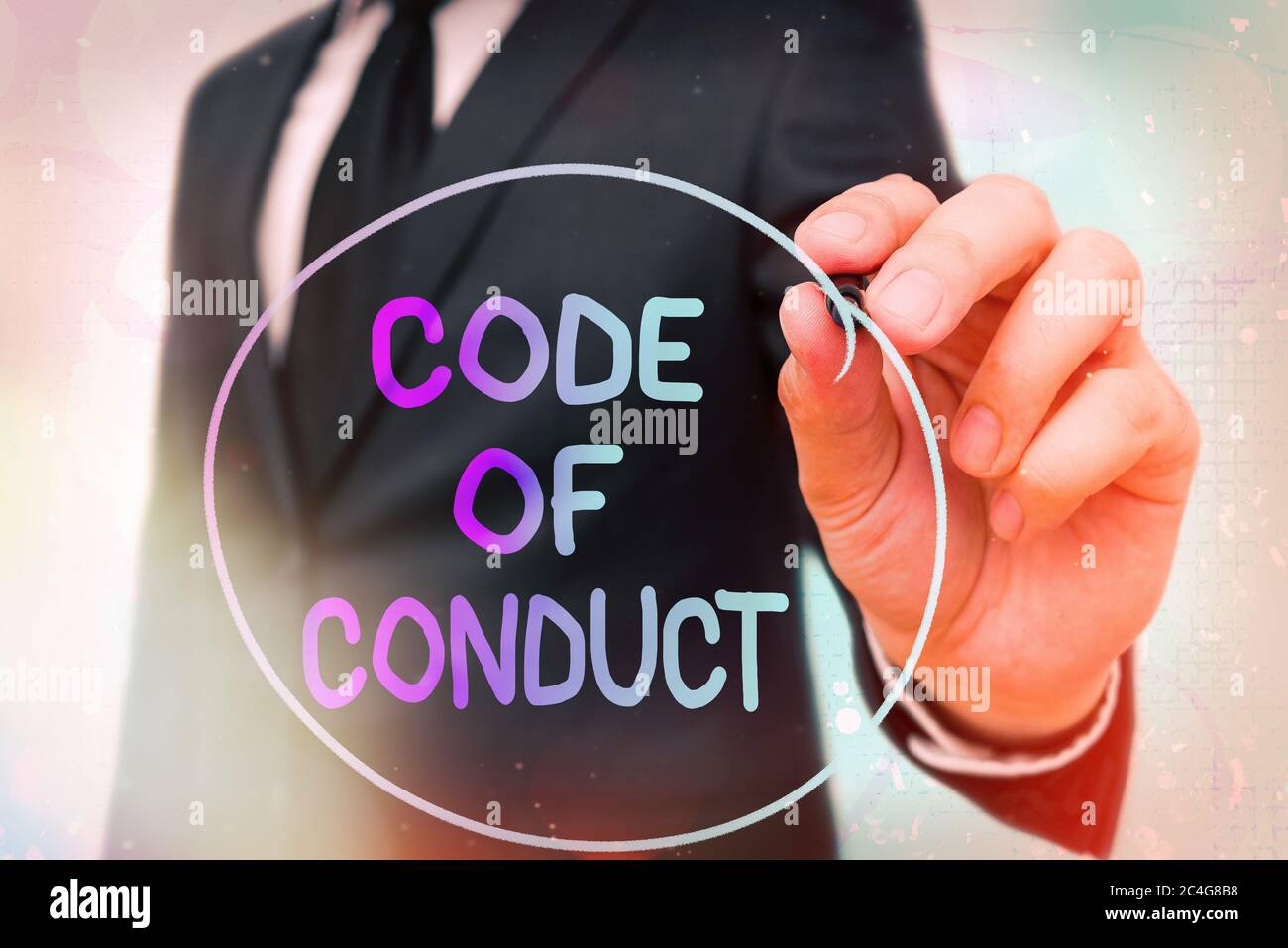 Word writing text Code Of Conduct. Business photo showcasing set of ...