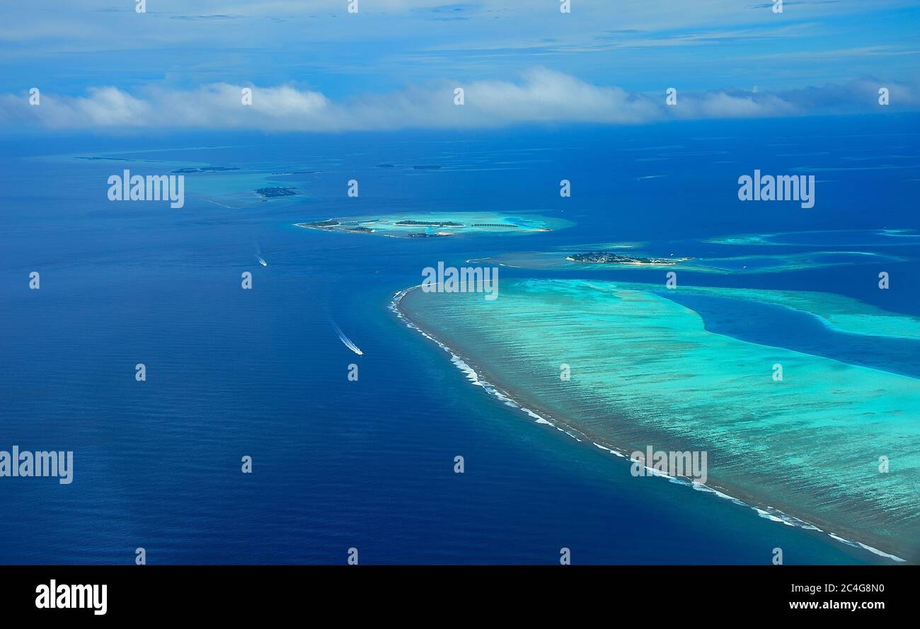 Atolls Of The Maldives Islands High Resolution Stock Photography and ...