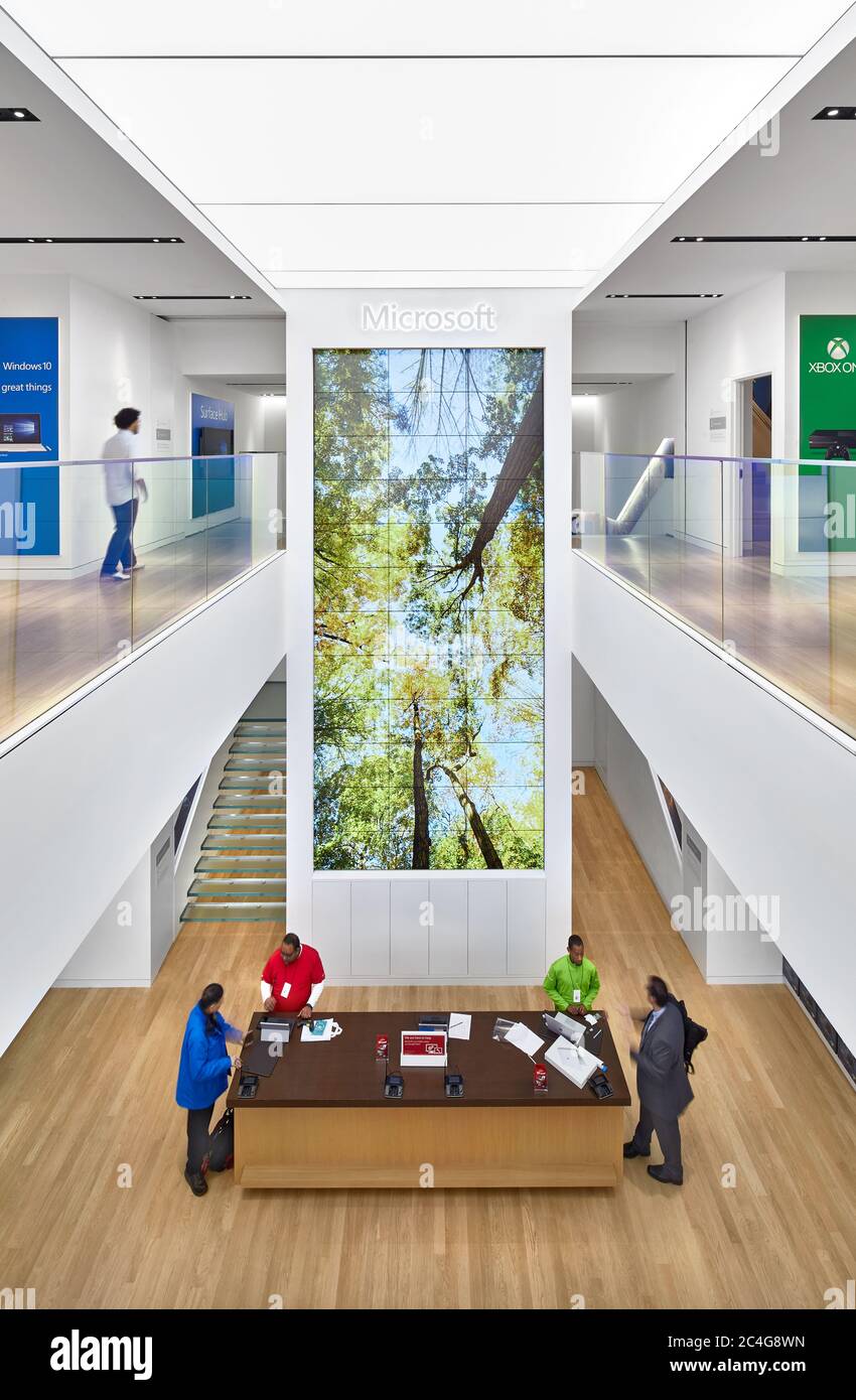 Microsoft retail store on 5th Avenue in NYC photographed by John ...