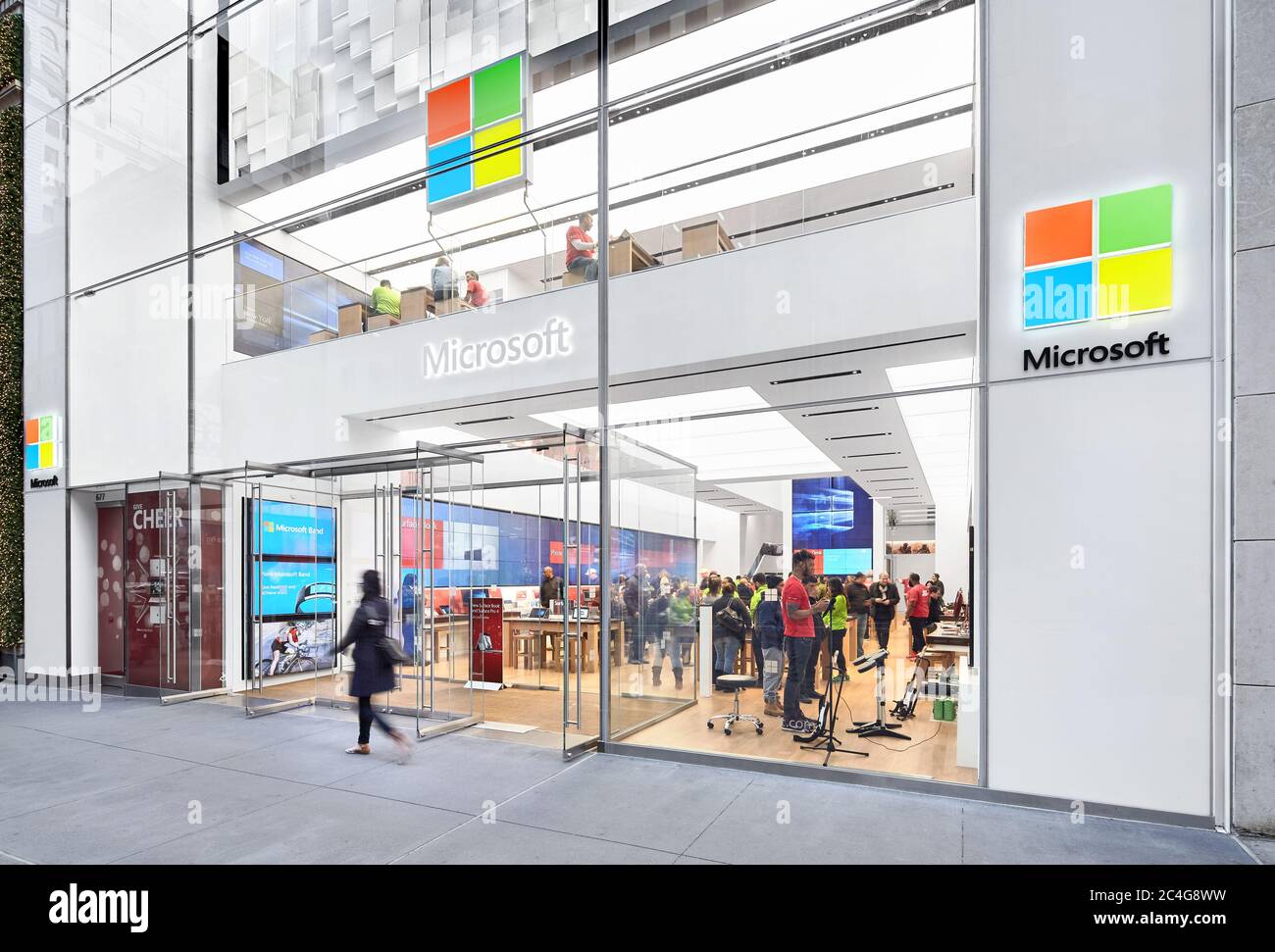 Microsoft retail store on 5th Avenue in NYC photographed by John ...