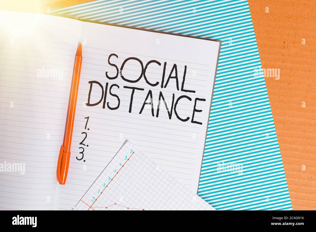 Conceptual hand writing showing Social Distance. Concept meaning ...