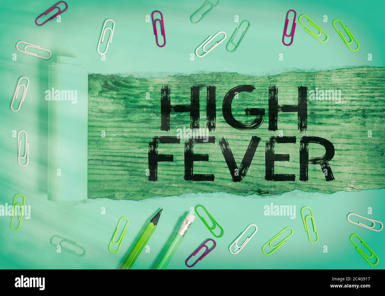 Conceptual hand writing showing High Fever. Concept meaning medical ...