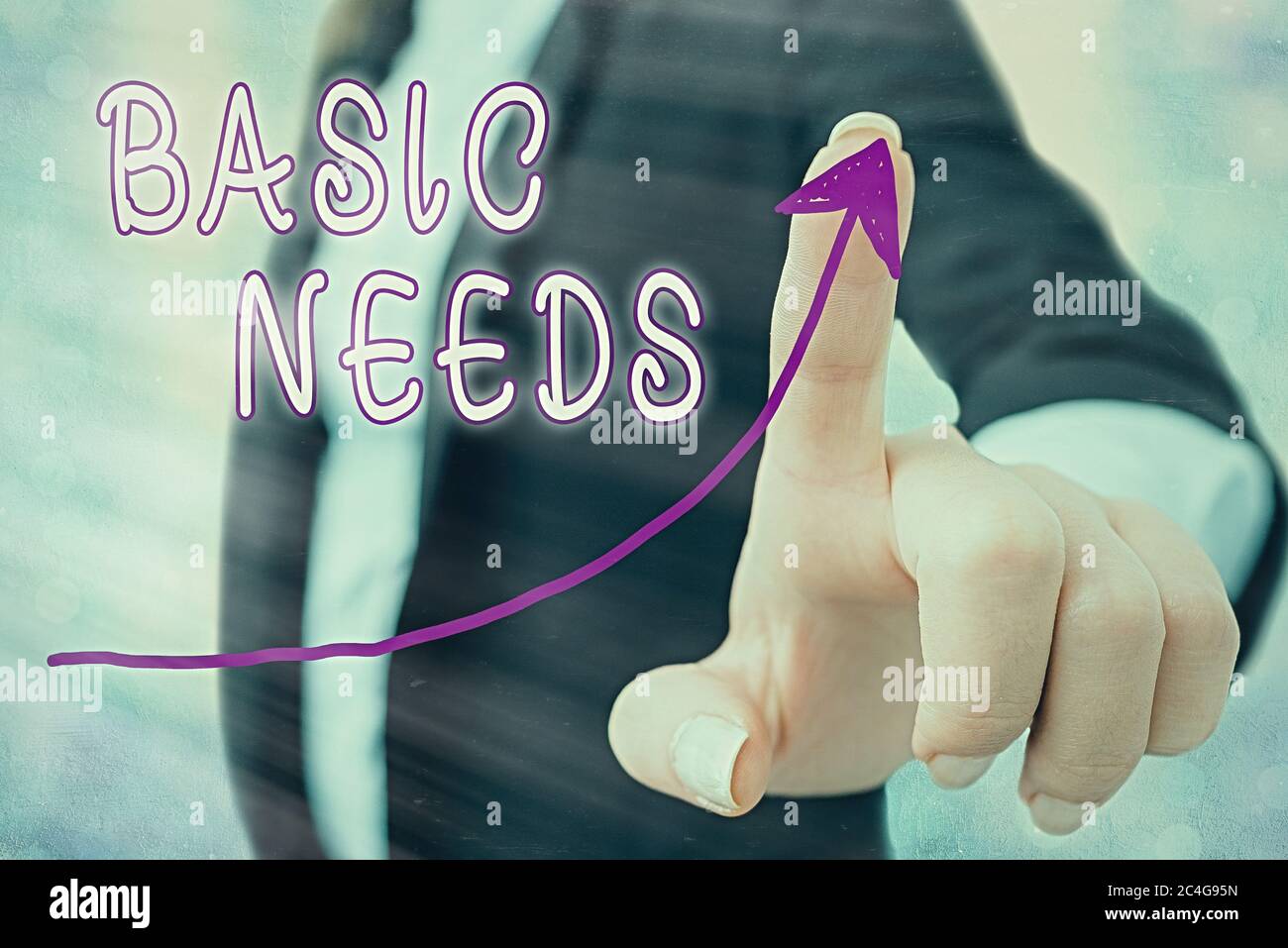 Writing note showing Basic Needs. Business concept for necessary to ...