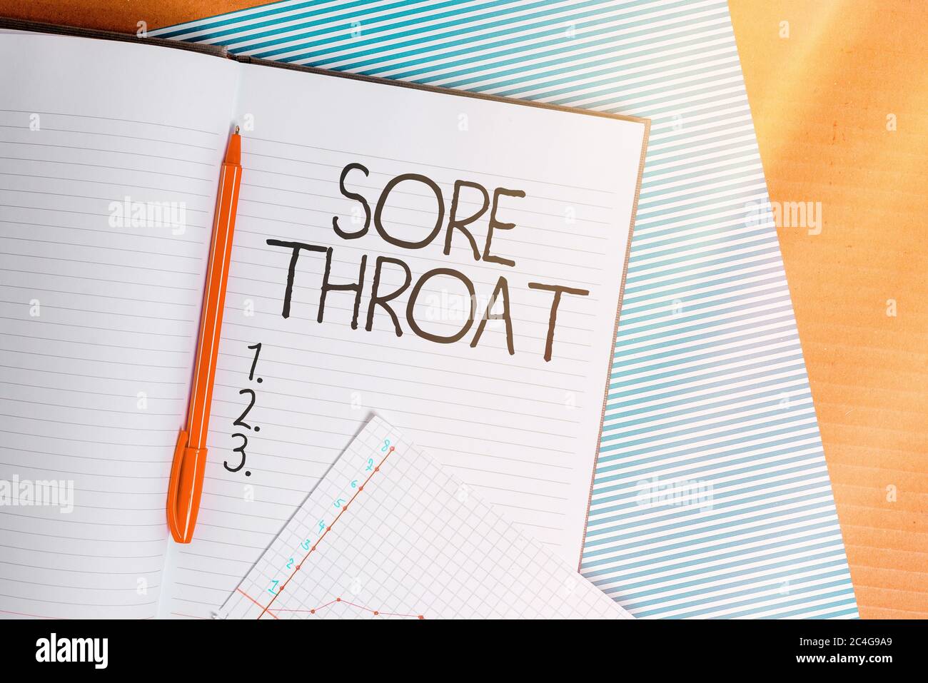 Conceptual hand writing showing Sore Throat. Concept meaning ...