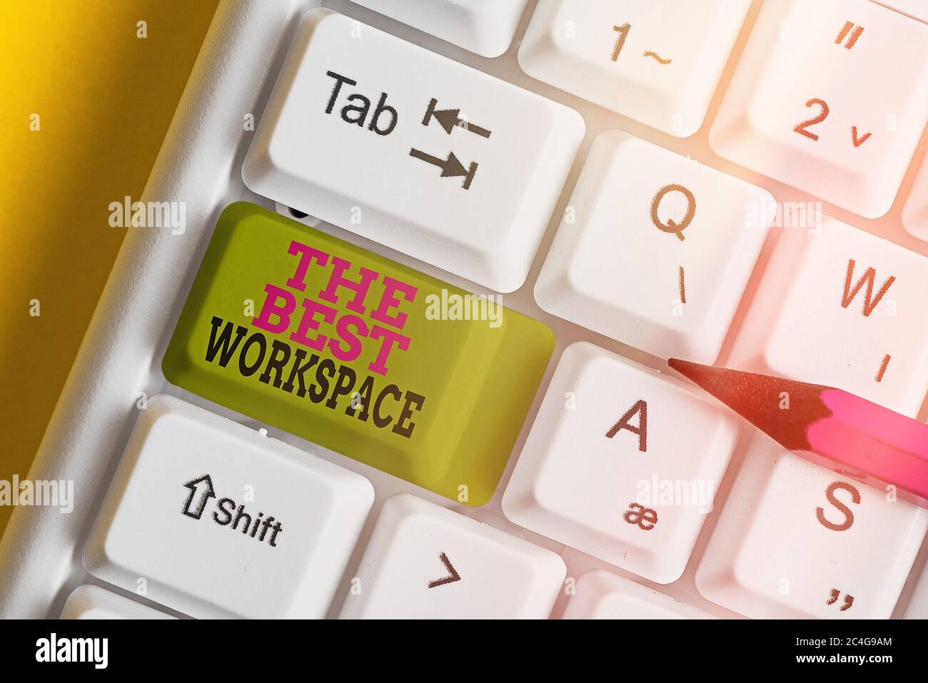 Word writing text The Best Workspace. Business photo showcasing ...