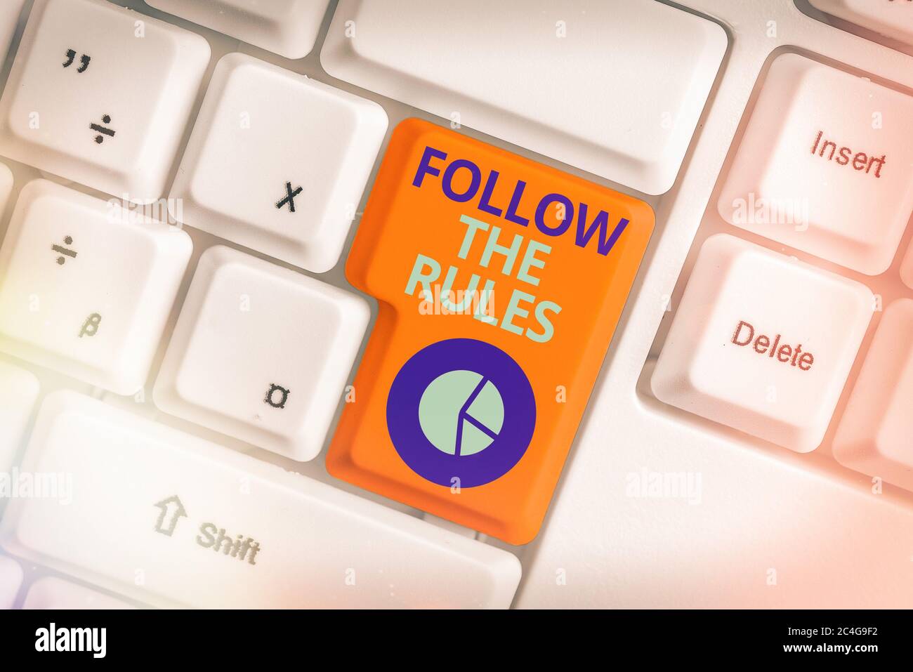 Conceptual hand writing showing Follow The Rules. Concept meaning learn ...