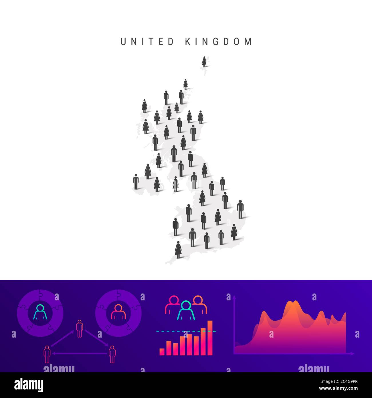 Uk crowd map hi-res stock photography and images - Alamy