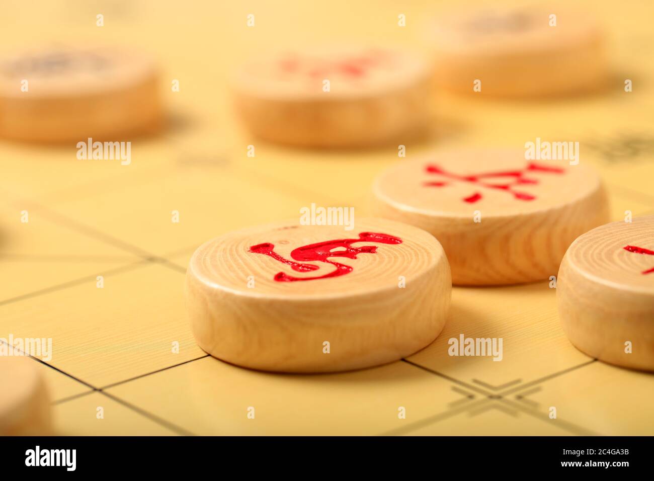 Chinese chess is a traditional Chinese chess games, close-up Stock ...