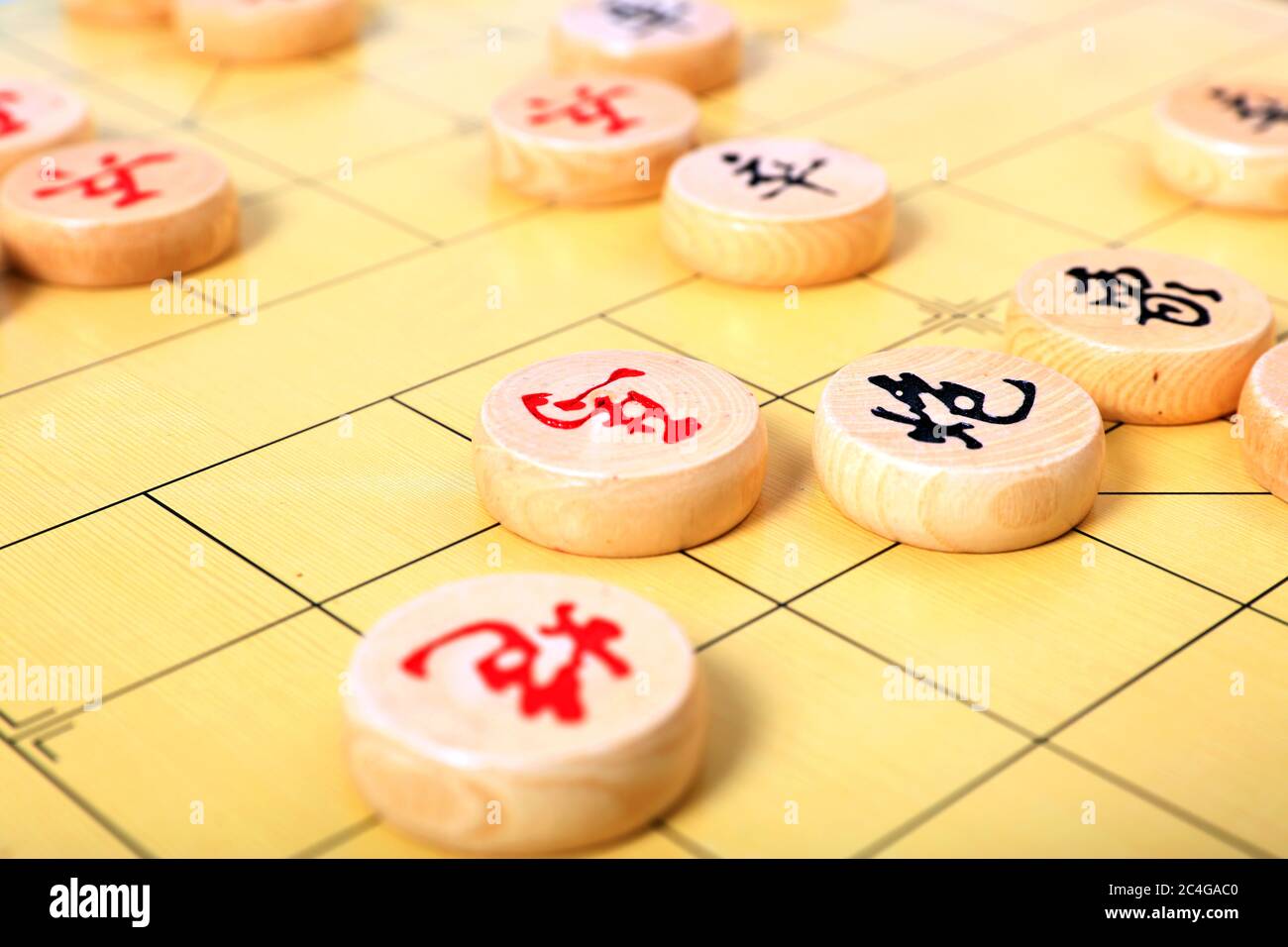 Chinese chess is a traditional Chinese chess games, close-up Stock ...