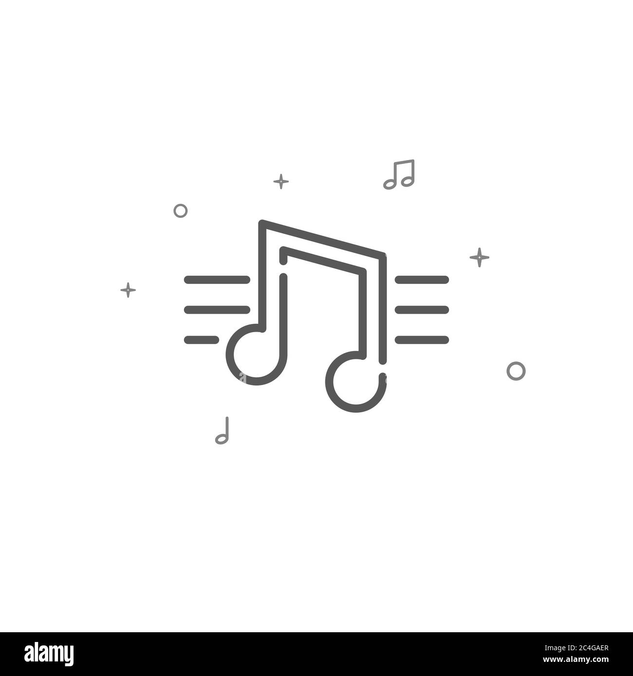 Simple Music Icon Music Logo Design Template Simple Symbol Logotype
