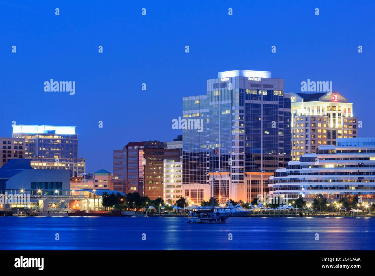 Norfolk skyline, Virginia, USA Stock Photo - Alamy