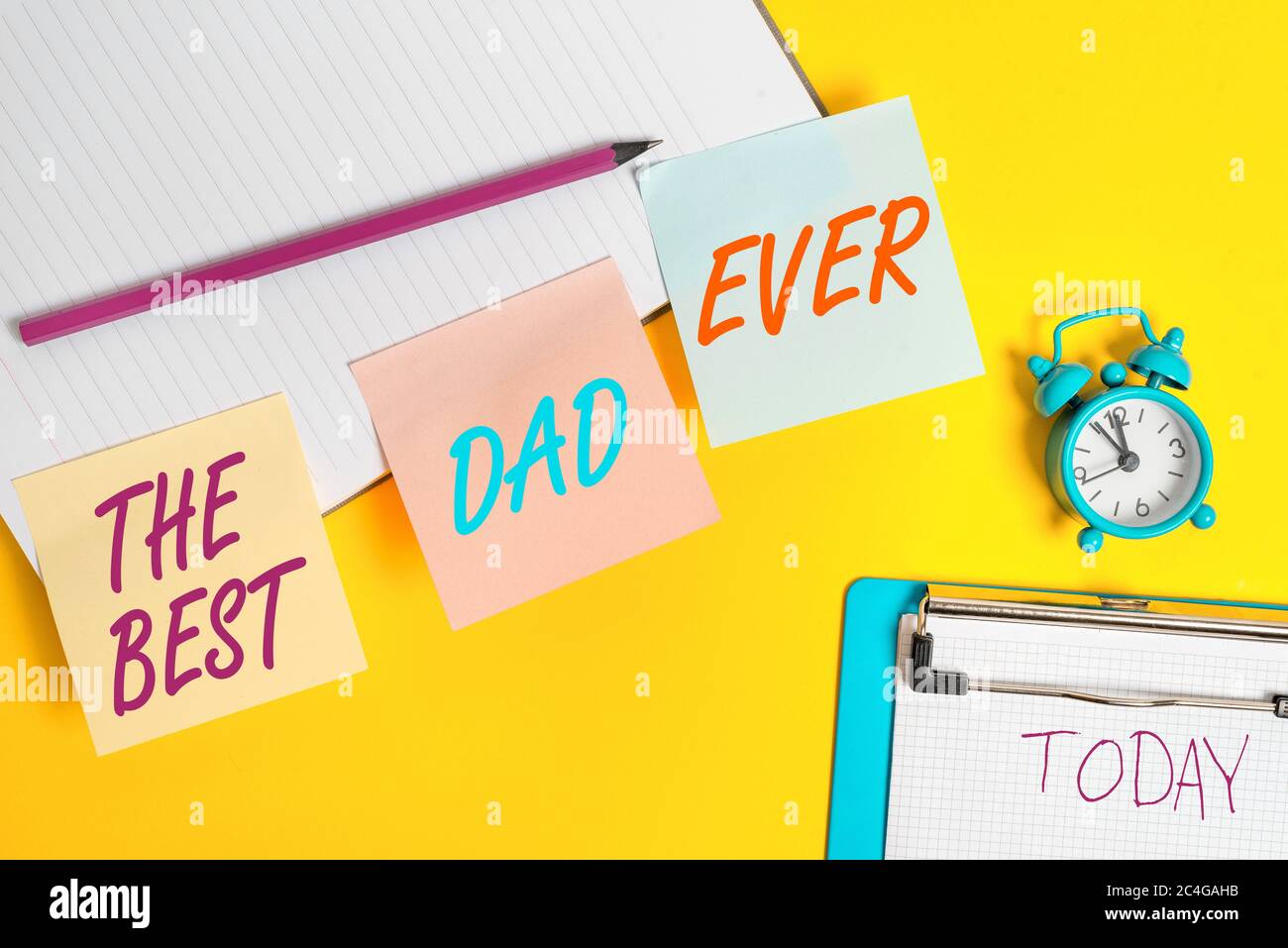 Handwriting text writing The Best Dad Ever. Conceptual photo used to ...