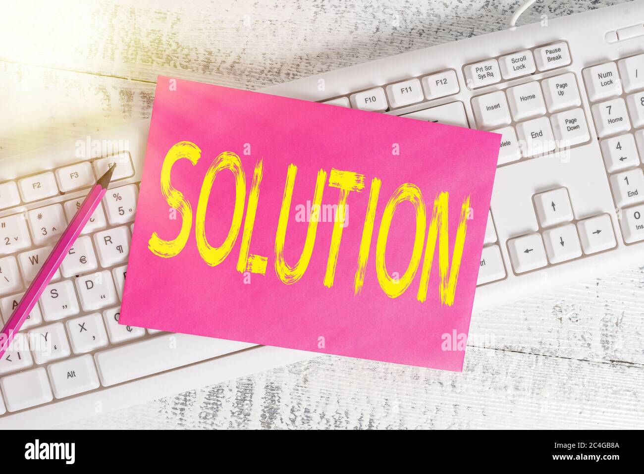 Handwriting text writing Solution. Conceptual photo the ways to solve a ...
