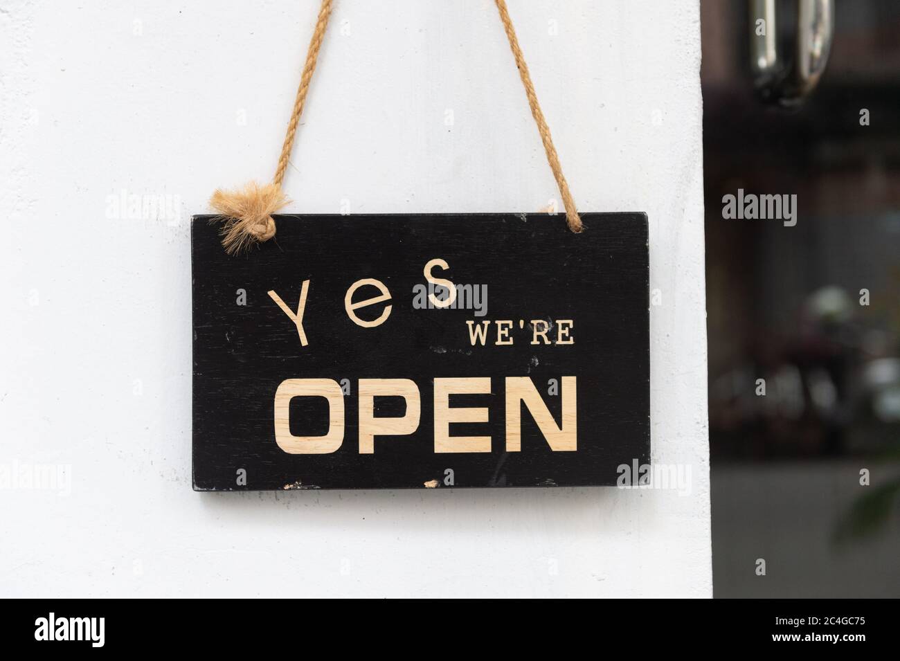 yes we're open sign , vintage restaurant sign , Open sign in street ...