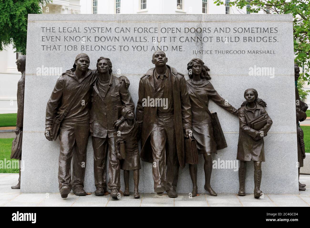 Civil Rights Memorial, State Capitol, Richmond, Virginia, USA Stock ...