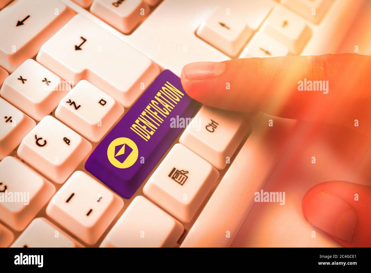 Handwriting text Identification. Conceptual photo an action or ...