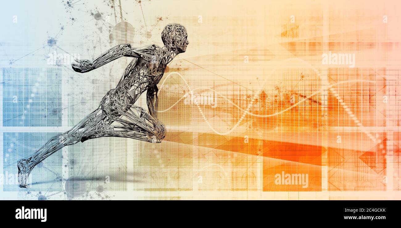 Sports Analytics of Peak Performance Athlete Chart Stock Photo - Alamy