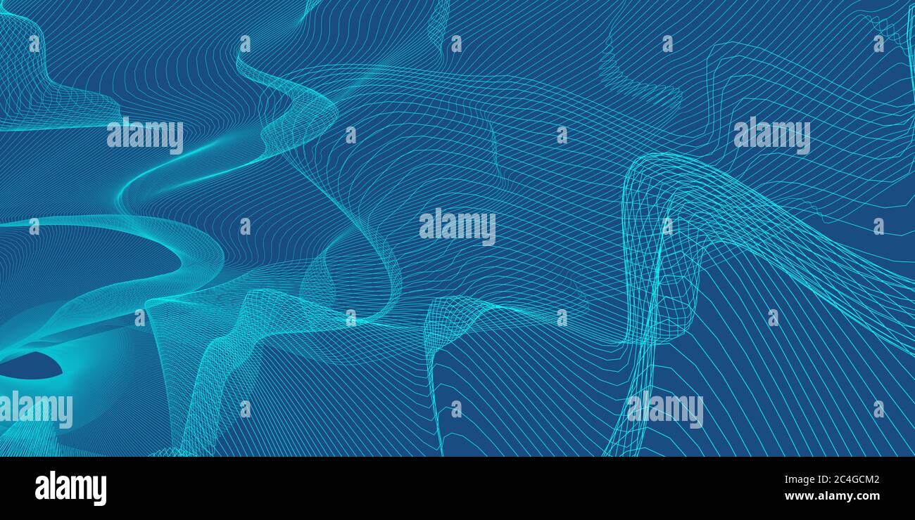 Pulsating Energy Lines as an Abstract Background Art Stock Photo - Alamy