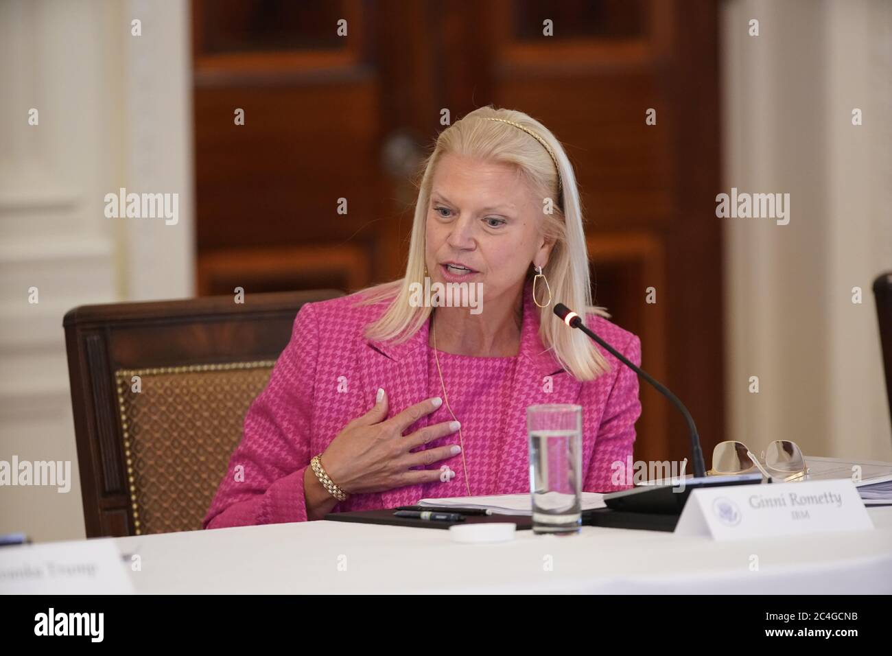 Ginni Rometty, CEO, IBM, makes remarks at the American Workforce Policy ...