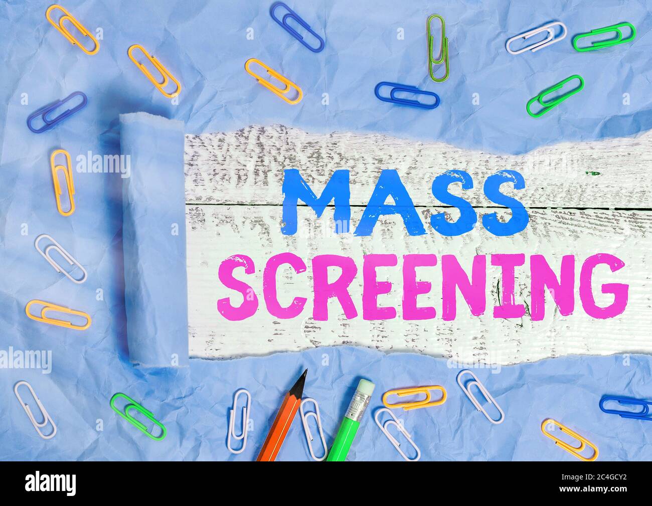 Text sign showing Mass Screening. Business photo text health evaluation ...