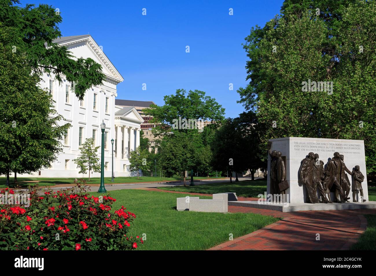 Civil Rights Memorial, State Capitol, Richmond, Virginia, USA Stock ...