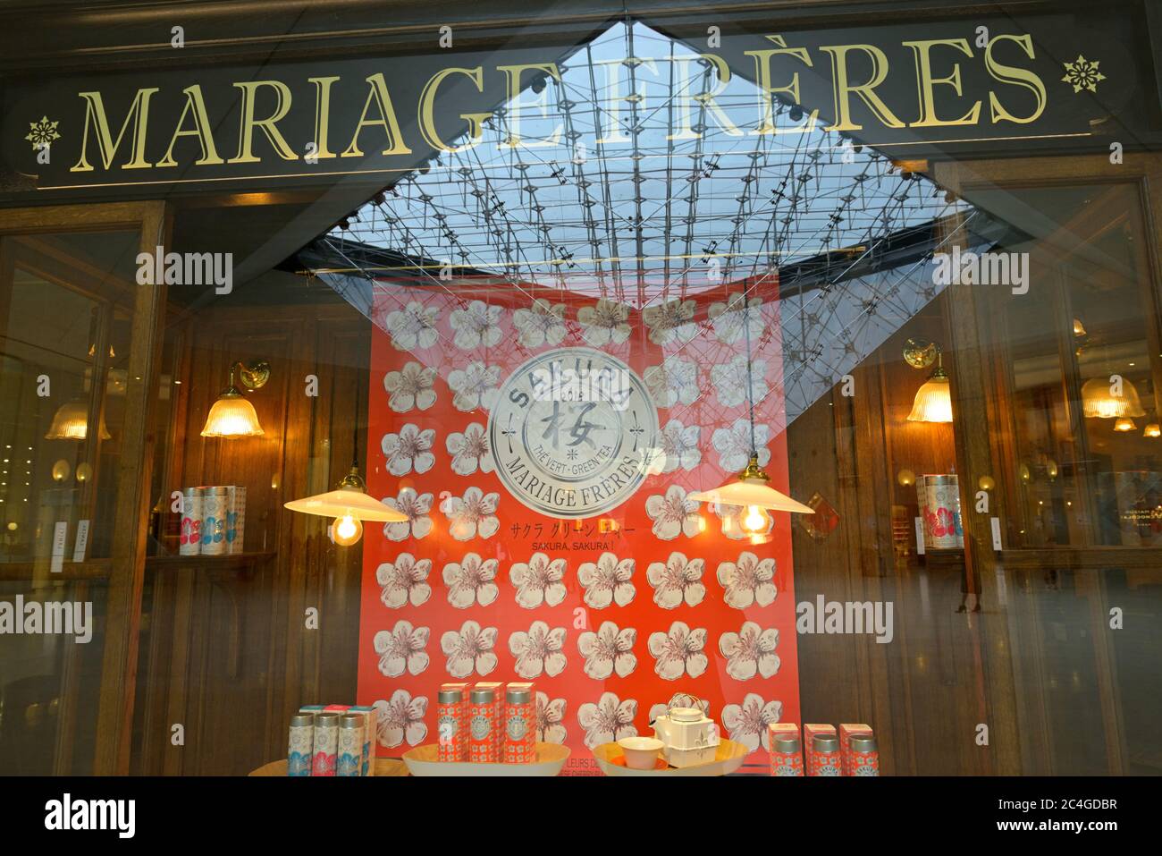 Mariage Freres store in the world famous Louvre museum, Paris FR Stock ...