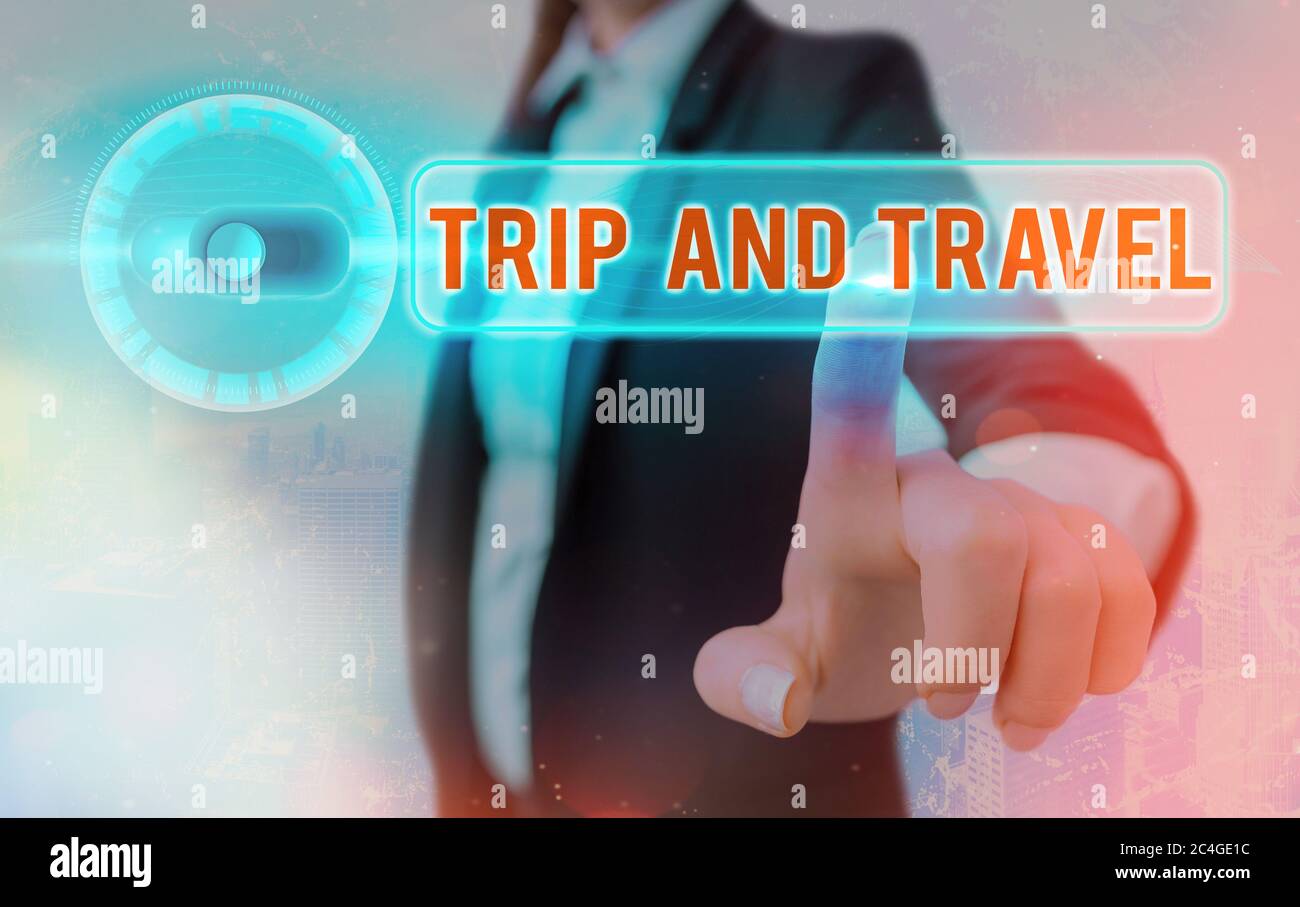 Conceptual hand writing showing Trip And Travel. Concept meaning famous ...