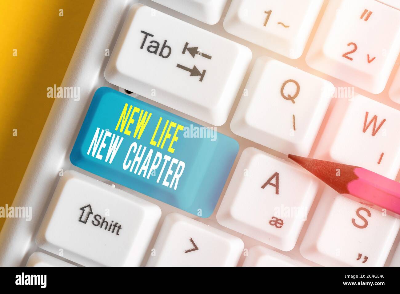 Text sign showing New Life New Chapter. Business photo text ...