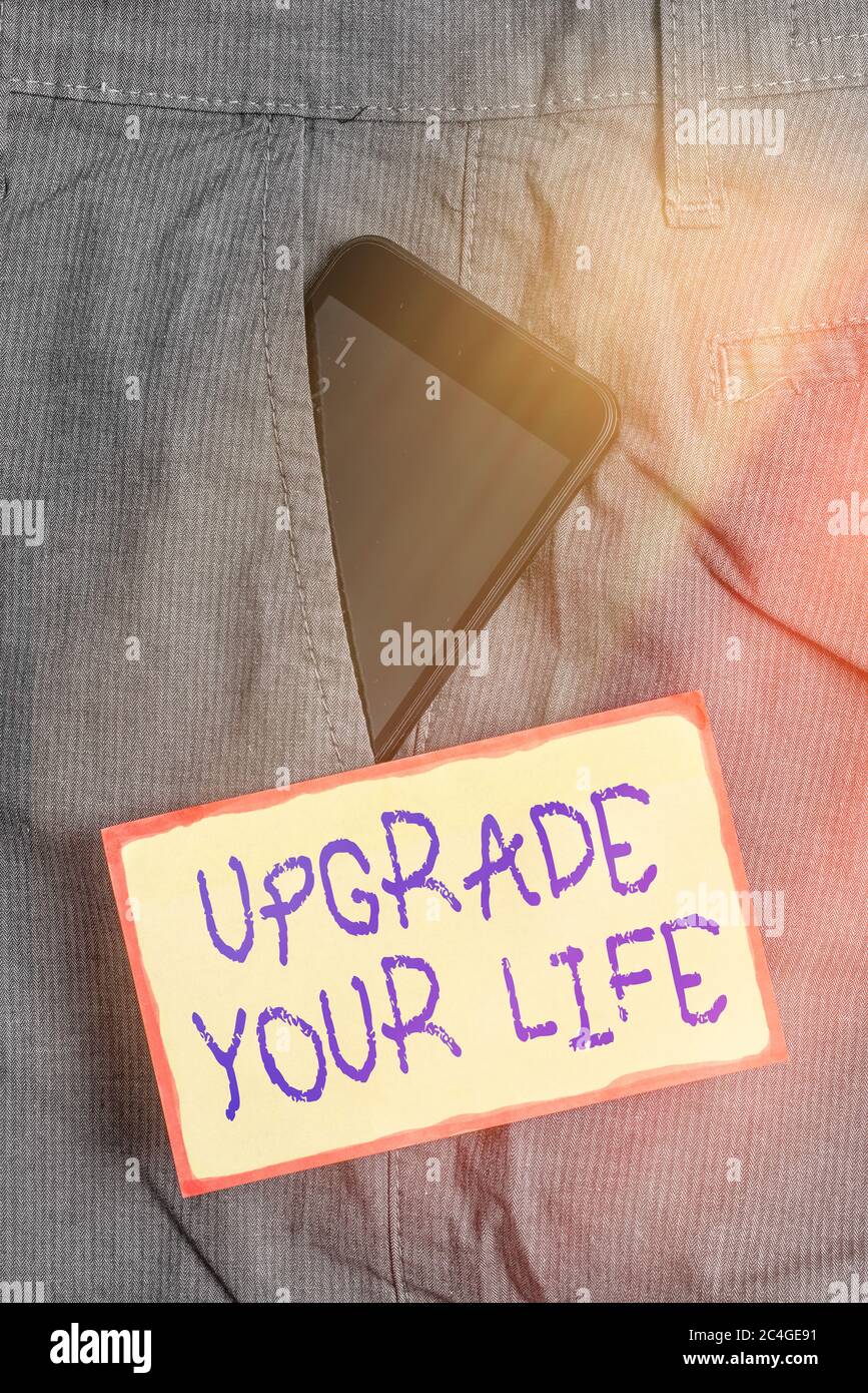 Handwriting text writing Upgrade Your Life. Conceptual photo improve ... Handwriting text writing Upgrade Your Life. Conceptual photo improve ...