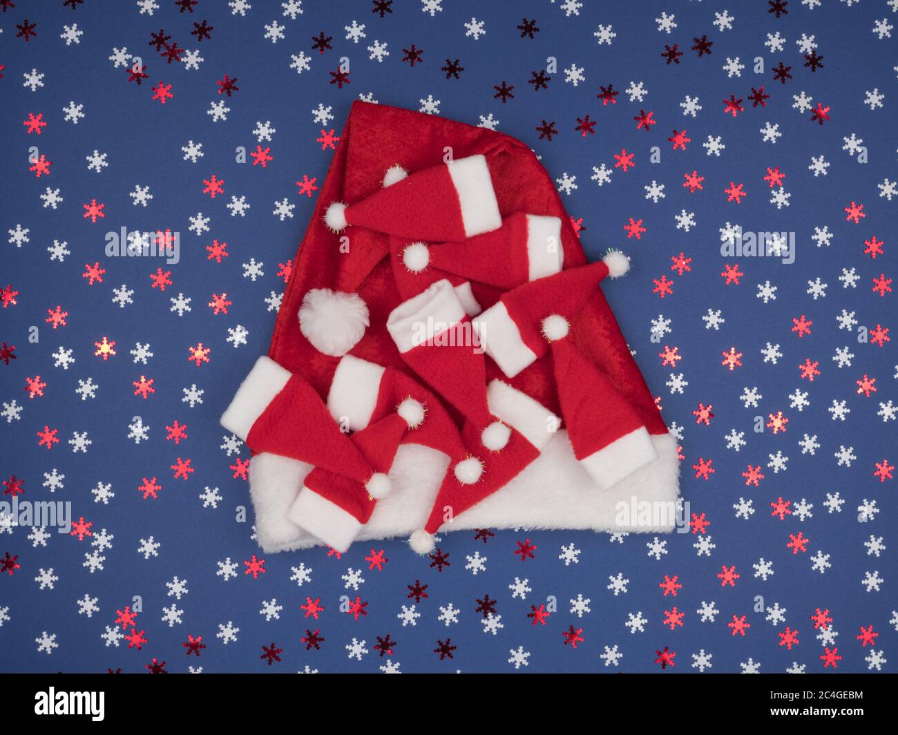 Many santas hi-res stock photography and images - Alamy