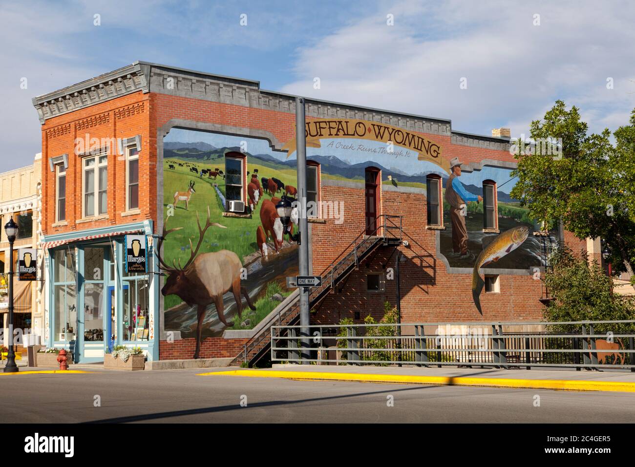 Downtown Buffalo in Wyoming Stock Photo - Alamy
