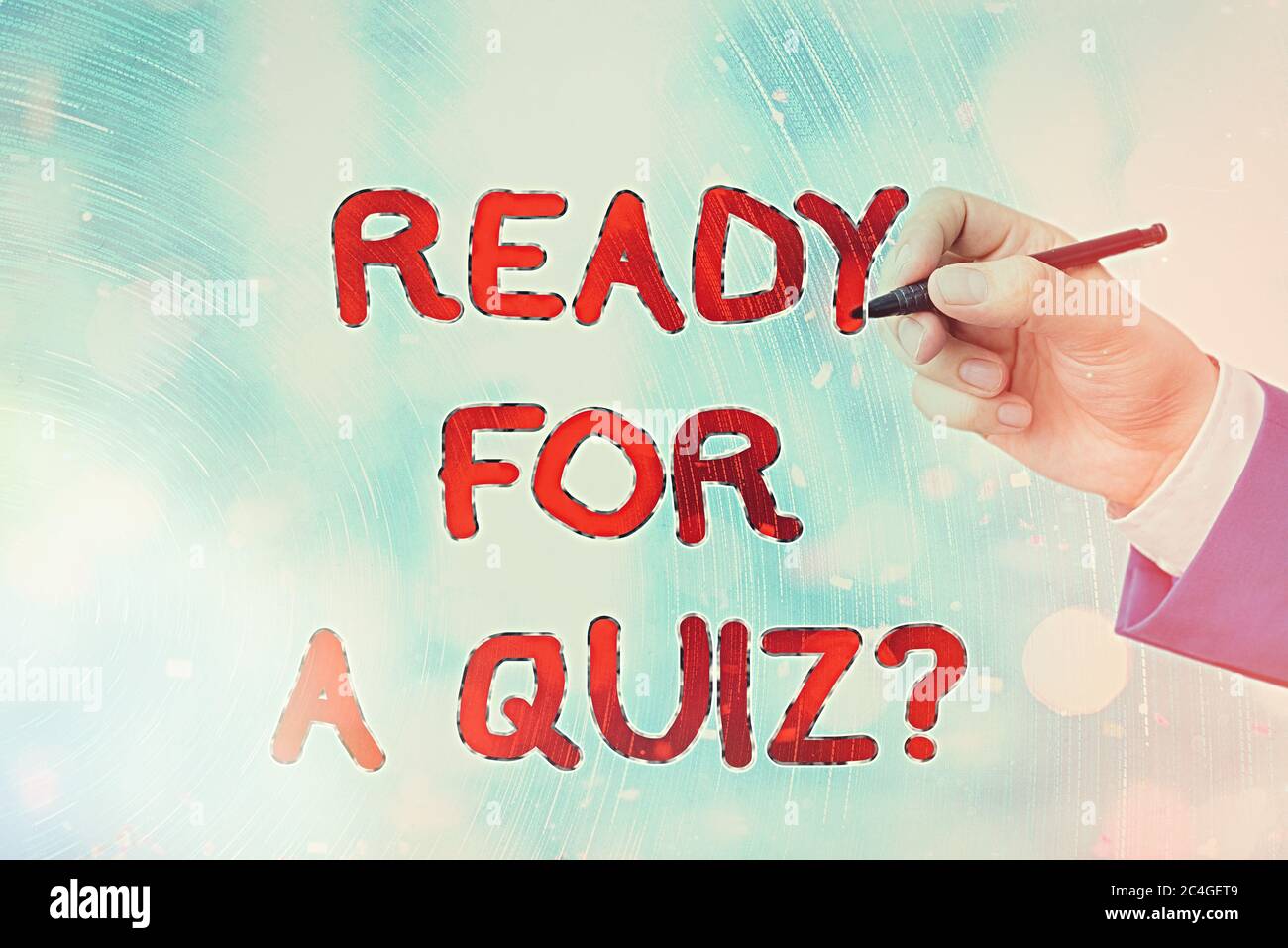 Conceptual hand writing showing Ready For A Quiz Question. Concept ...