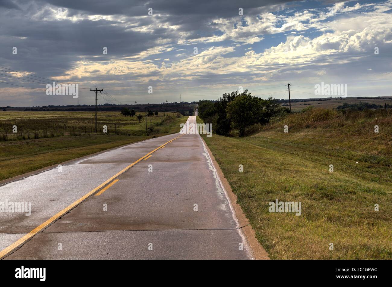 On Route 66 in rural Oklahoma Stock Photo - Alamy