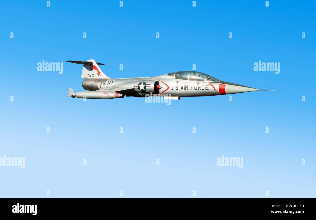 California, USA - November 30, 2007: Lockheed Starfighter XF-104, an ...