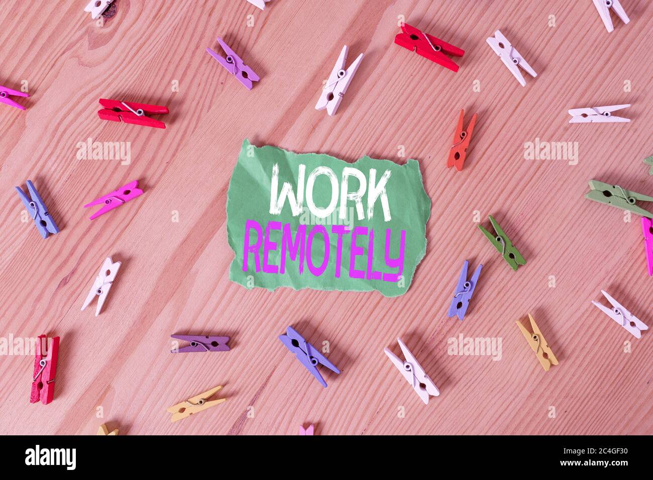 Conceptual hand writing showing Work Remotely. Concept meaning fresh ...