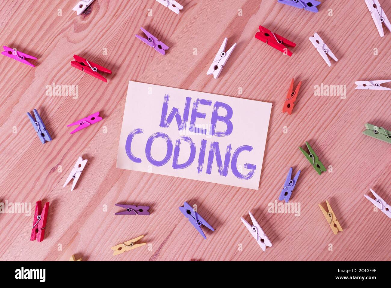 Handwriting text Web Coding. Conceptual photo a system of symbols and ...
