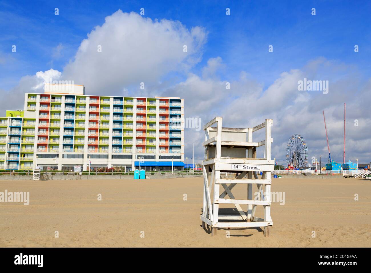 Hotel on the Boardwalk, Virginia Beach, Virginia, USA Stock Photo - Alamy