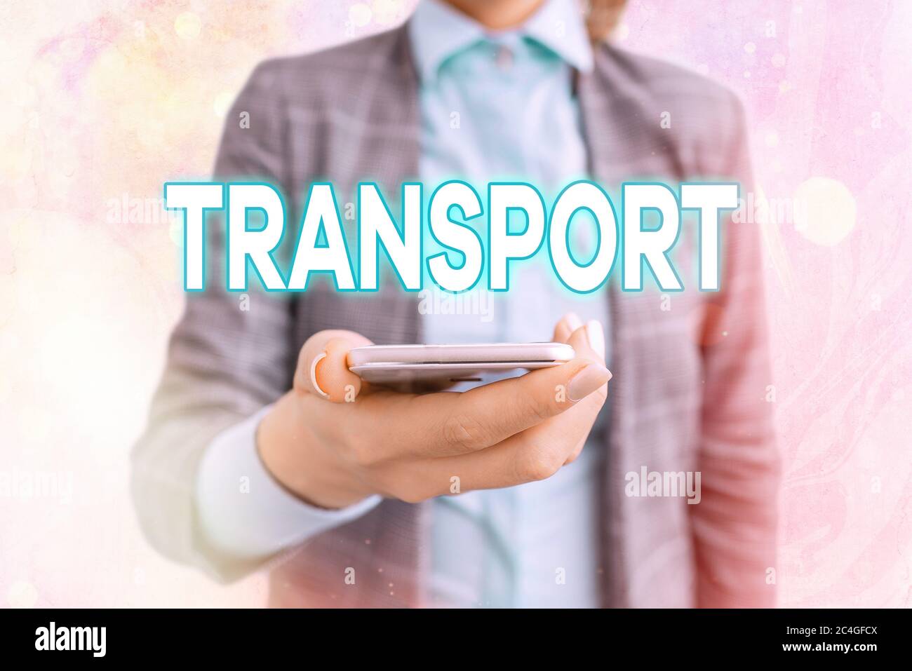 Conceptual hand writing showing Transport. Concept meaning carry ...