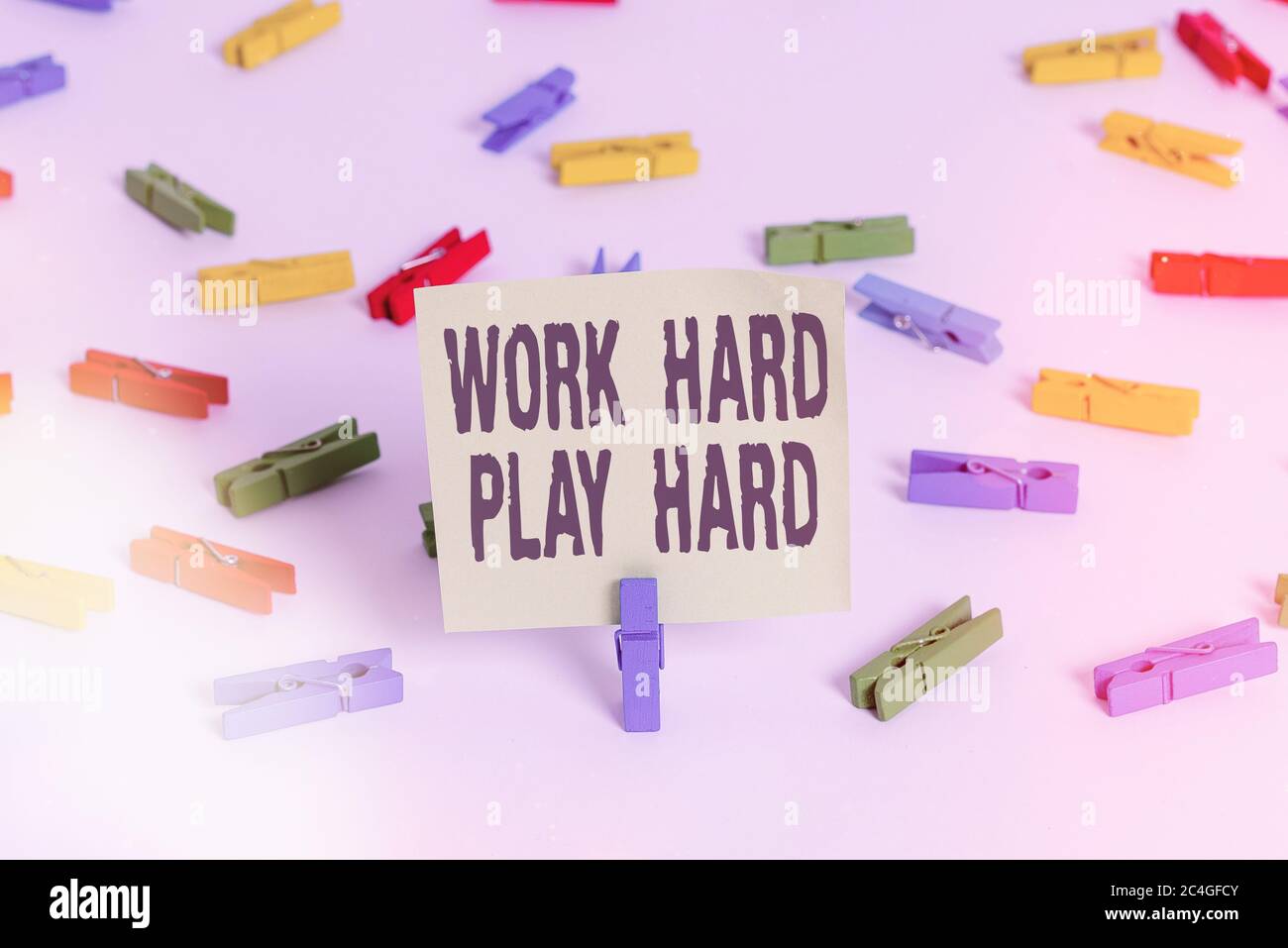 Word writing text Work Hard Play Hard. Business photo showcasing ...