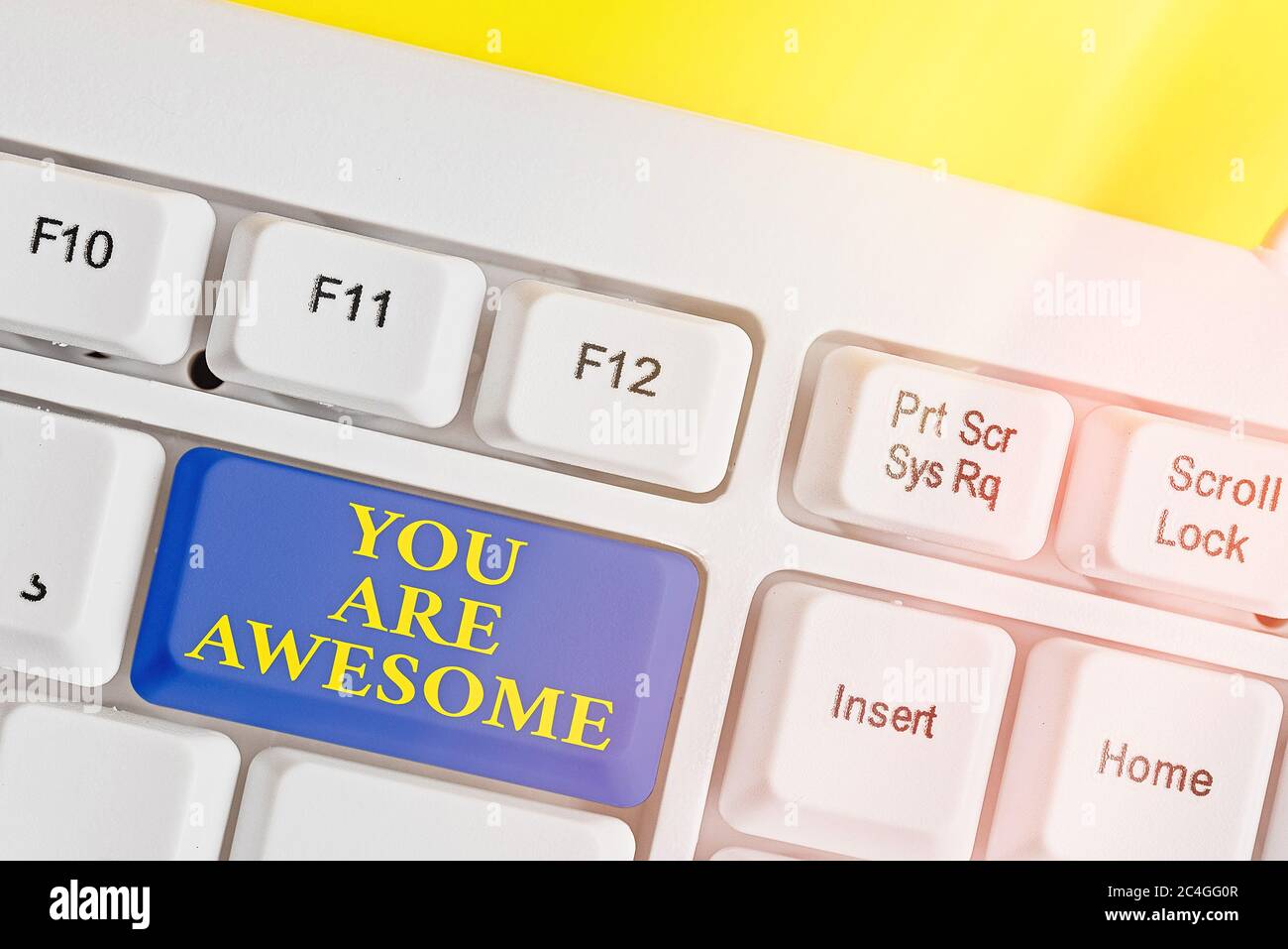 Conceptual hand writing showing You Are Awesome. Concept meaning ...