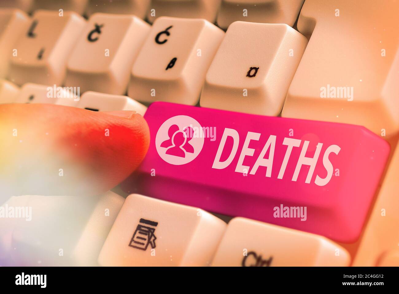 Handwriting text Deaths. Conceptual photo permanent cessation of all ...