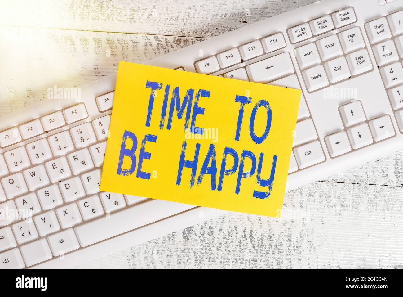 Handwriting text Time To Be Happy. Conceptual photo meaningful work ...