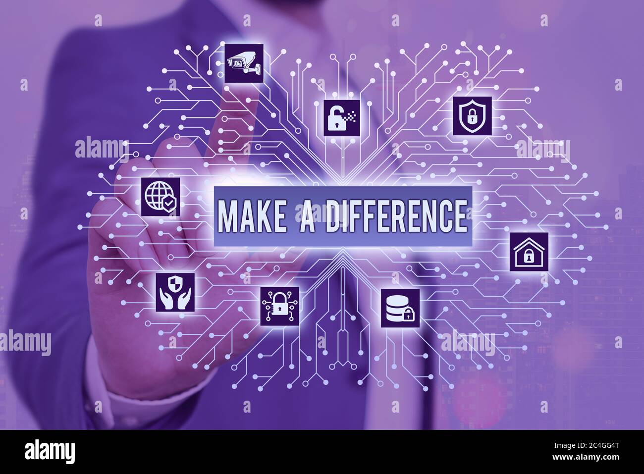 Text sign showing Make A Difference. Business photo showcasing Personal ...