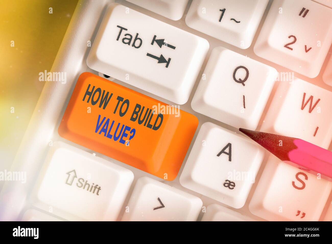 Text sign showing How To Build Value Question. Business photo ...