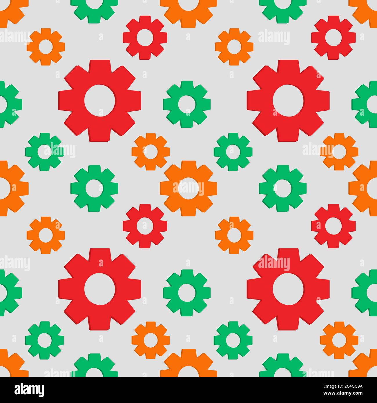 cogwheel seamless pattern vector illustration background Stock Vector ...