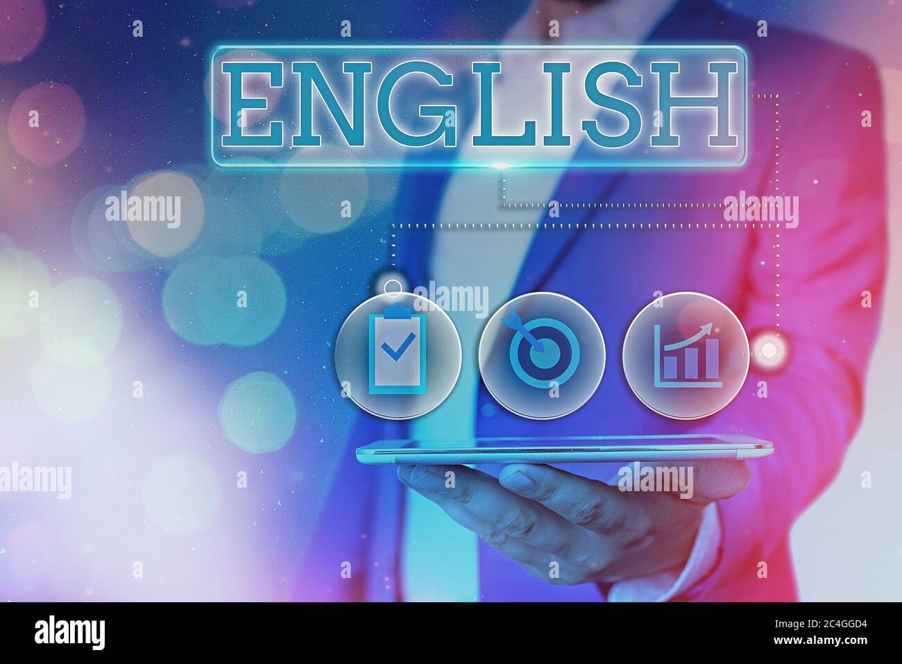 Handwriting text English. Conceptual photo possible communication ...