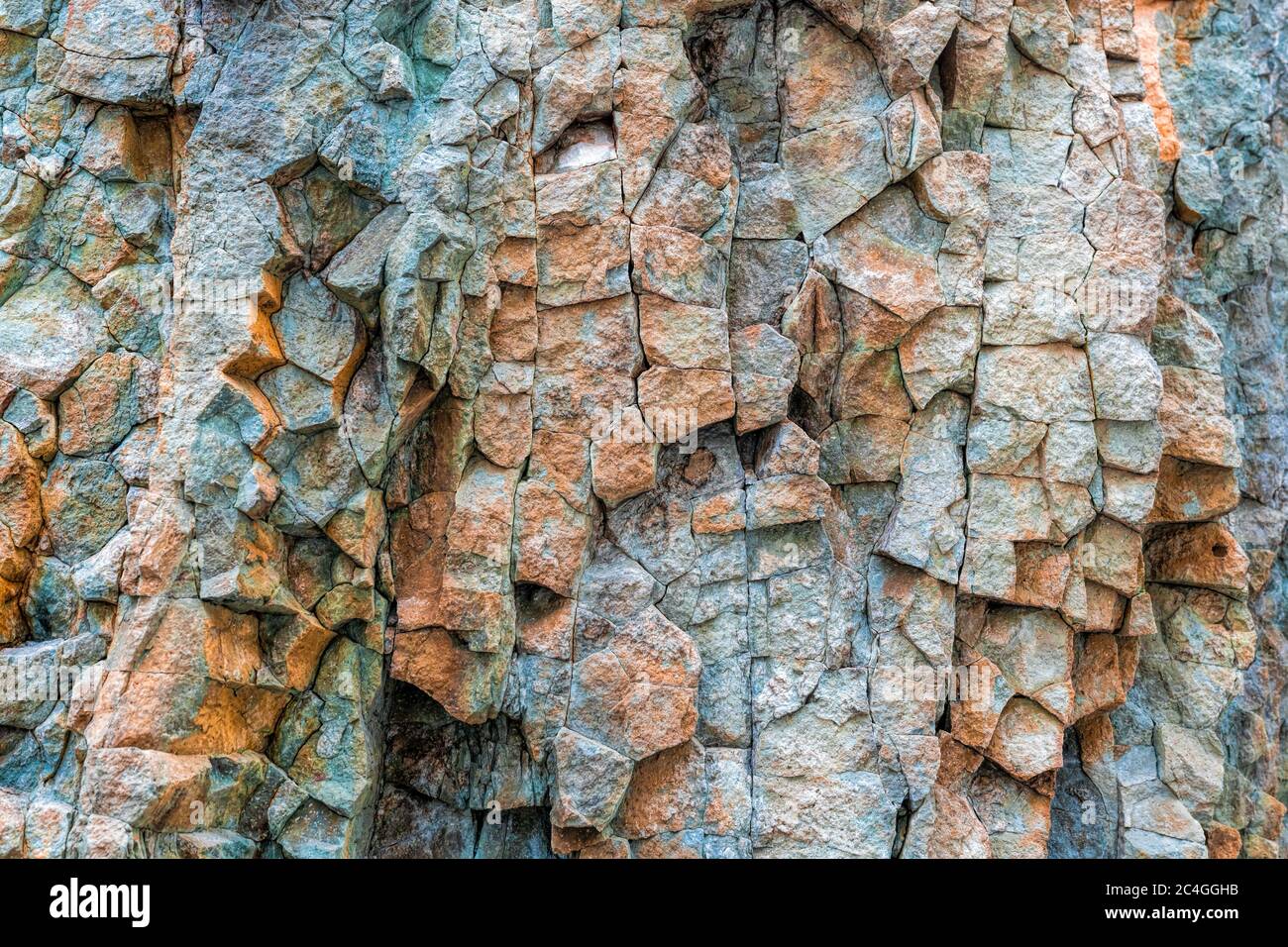 Abstract background from toned mountains texture, volcanic basalt as in ...