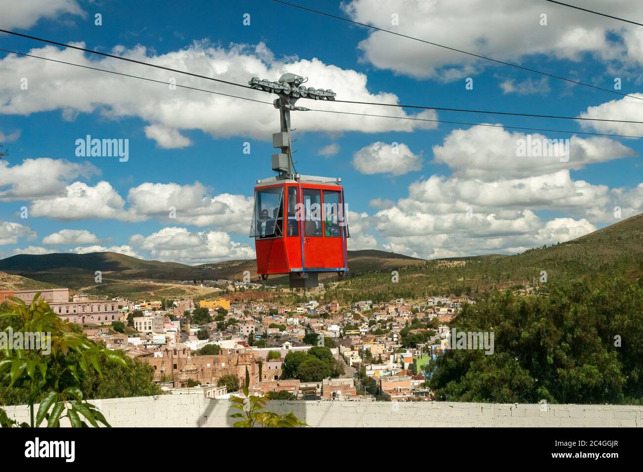 Zacatecas, Mexico - October 27, 2006: The only cable-car system in the ...